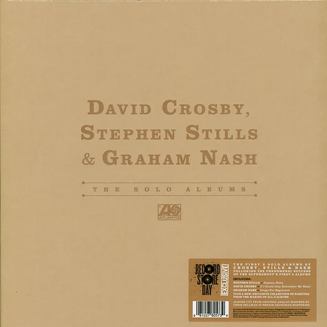 David Crosby, Stephen Stills, Graham Nash - The Solo Albums Record ...