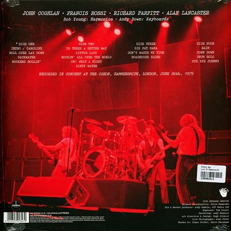 Status Quo - Live In Hammersmith 1979 Record Store Day 2026 Edition ...