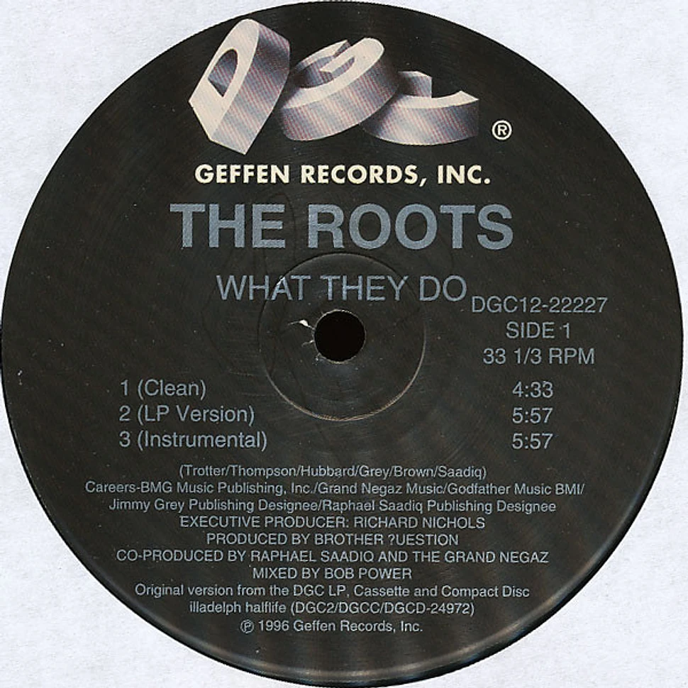 The Roots - What They Do - Vinyl 12" - 1996 - US - Original | HHV