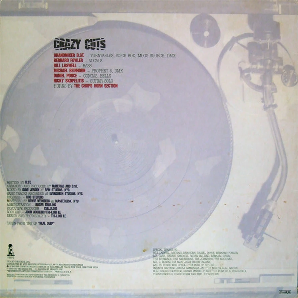 D.St. - Crazy Cuts - Vinyl 12" - 1983 - US - Original | HHV