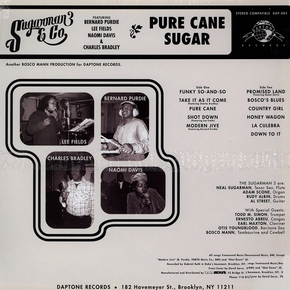 Sugarman 3 & Co. - Pure cane sugar - Vinyl LP - 2005 - US - Reissue | HHV