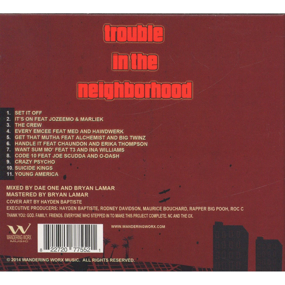 Rapper Big Pooh & Roc C - Trouble In The Neighborhood - CD - 2014 - US ...