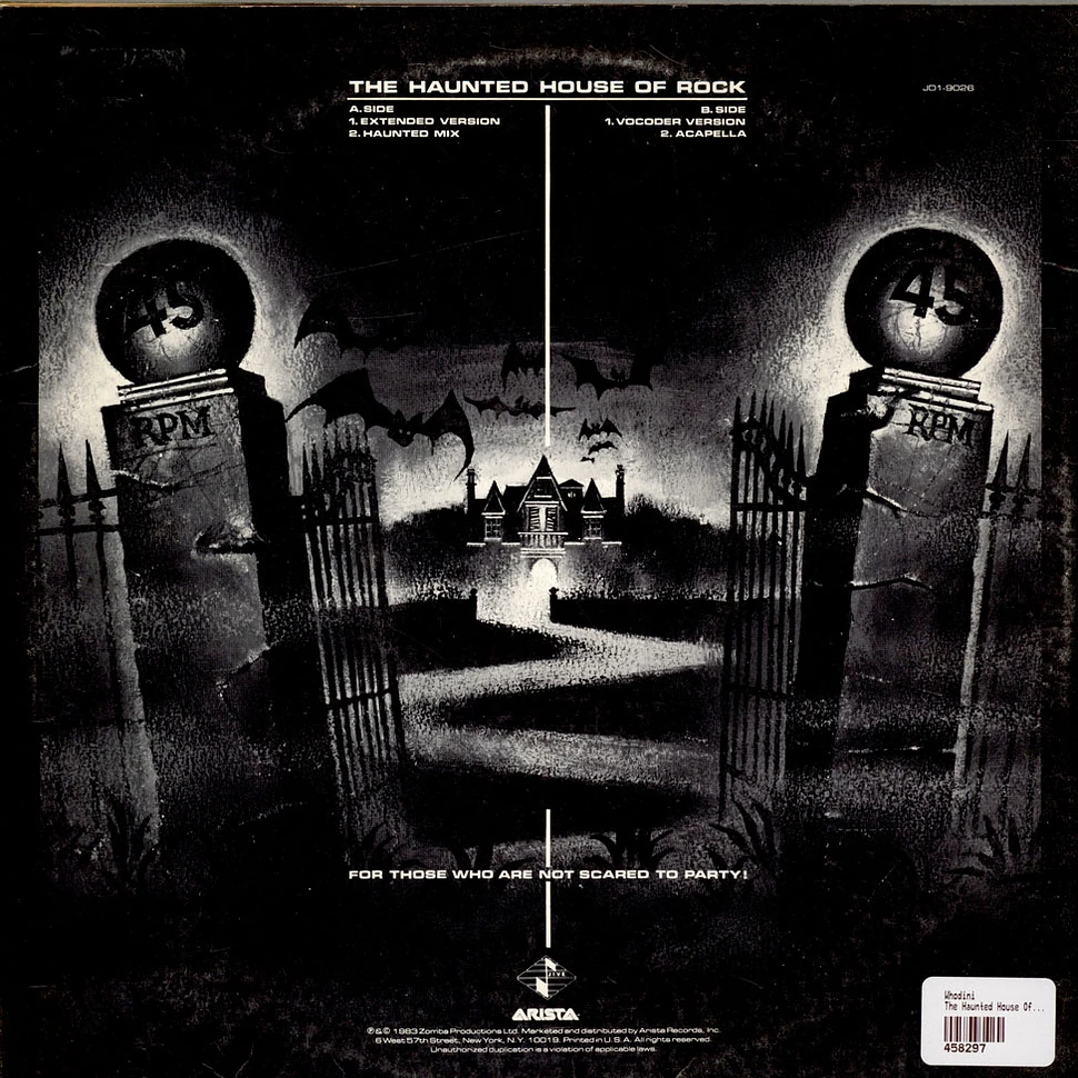 Whodini - The Haunted House Of Rock - Vinyl 12" - 1983 - US - Original ...
