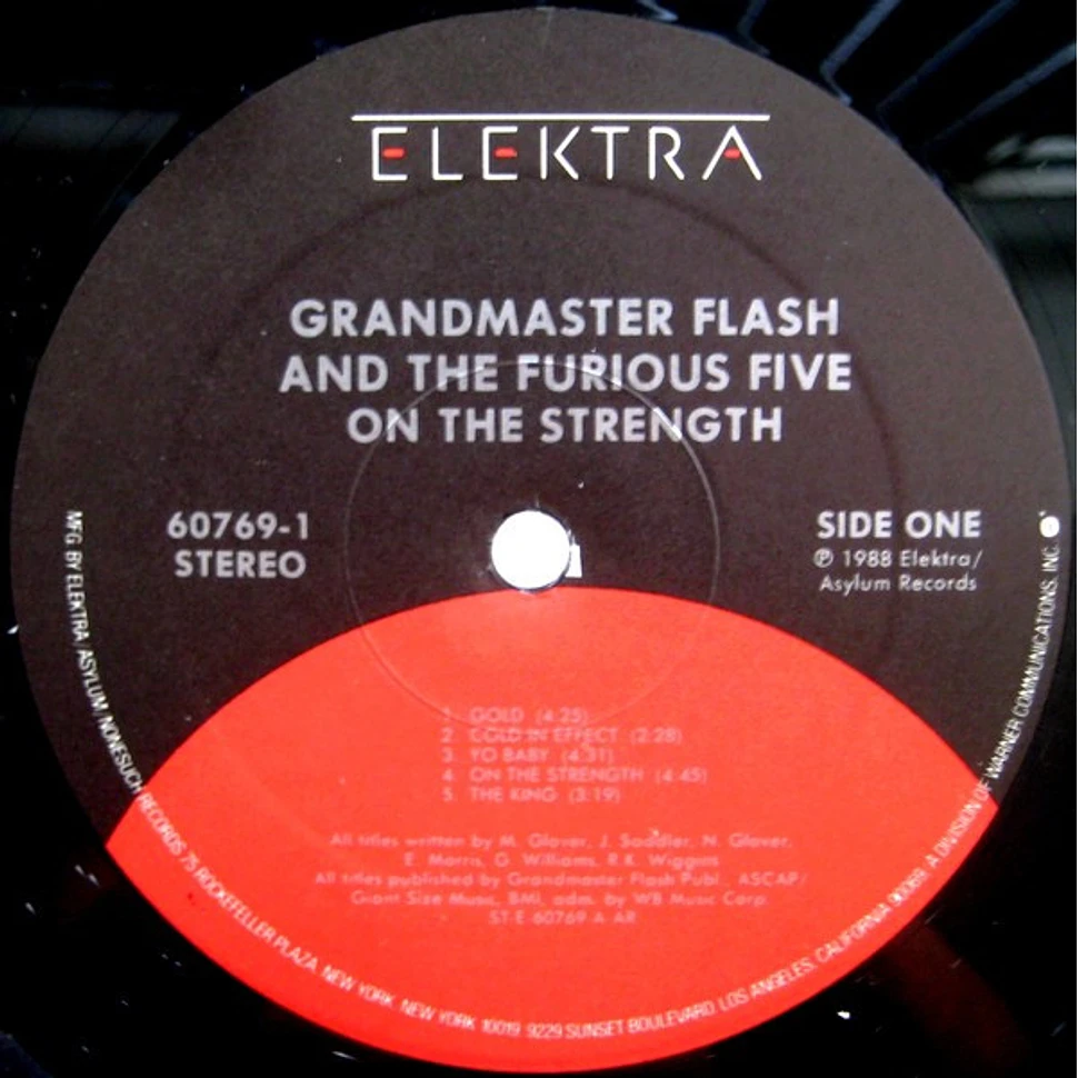 Grandmaster Flash & The Furious Five - On The Strength - Vinyl LP ...