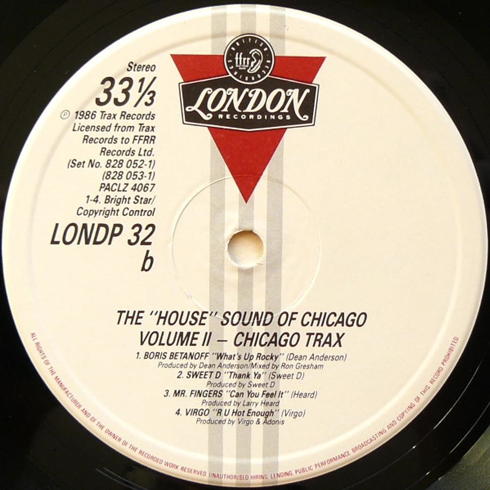 V.A. - The House Sound Of Chicago - Vol. II - Chicago Trax - Vinyl 2LP ...
