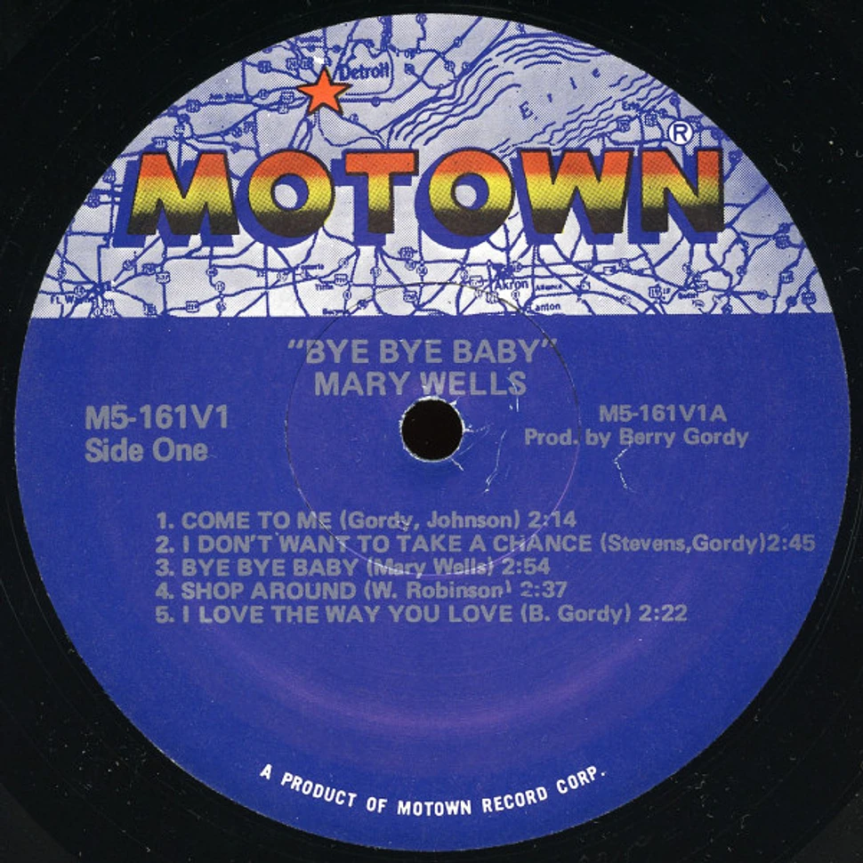 Mary Wells - Bye Bye Baby I Don't Want to Take a Chance - Vinyl LP ...