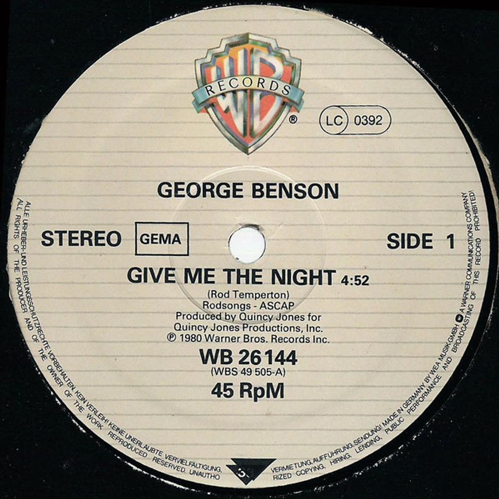 George Benson - Give Me The Night - Vinyl 12" - 1980 - DE - Original | HHV