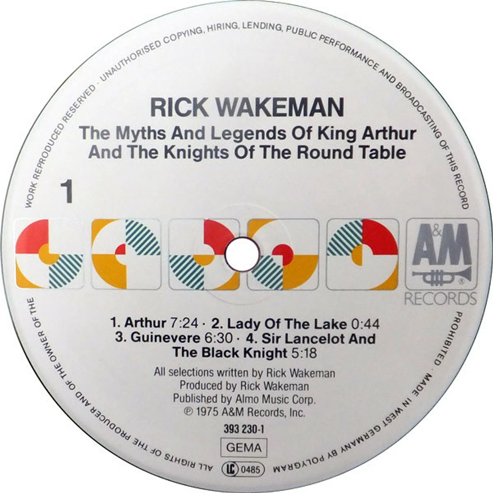 Rick Wakeman - The Myths And Legends Of King Arthur And The Knights Of ...