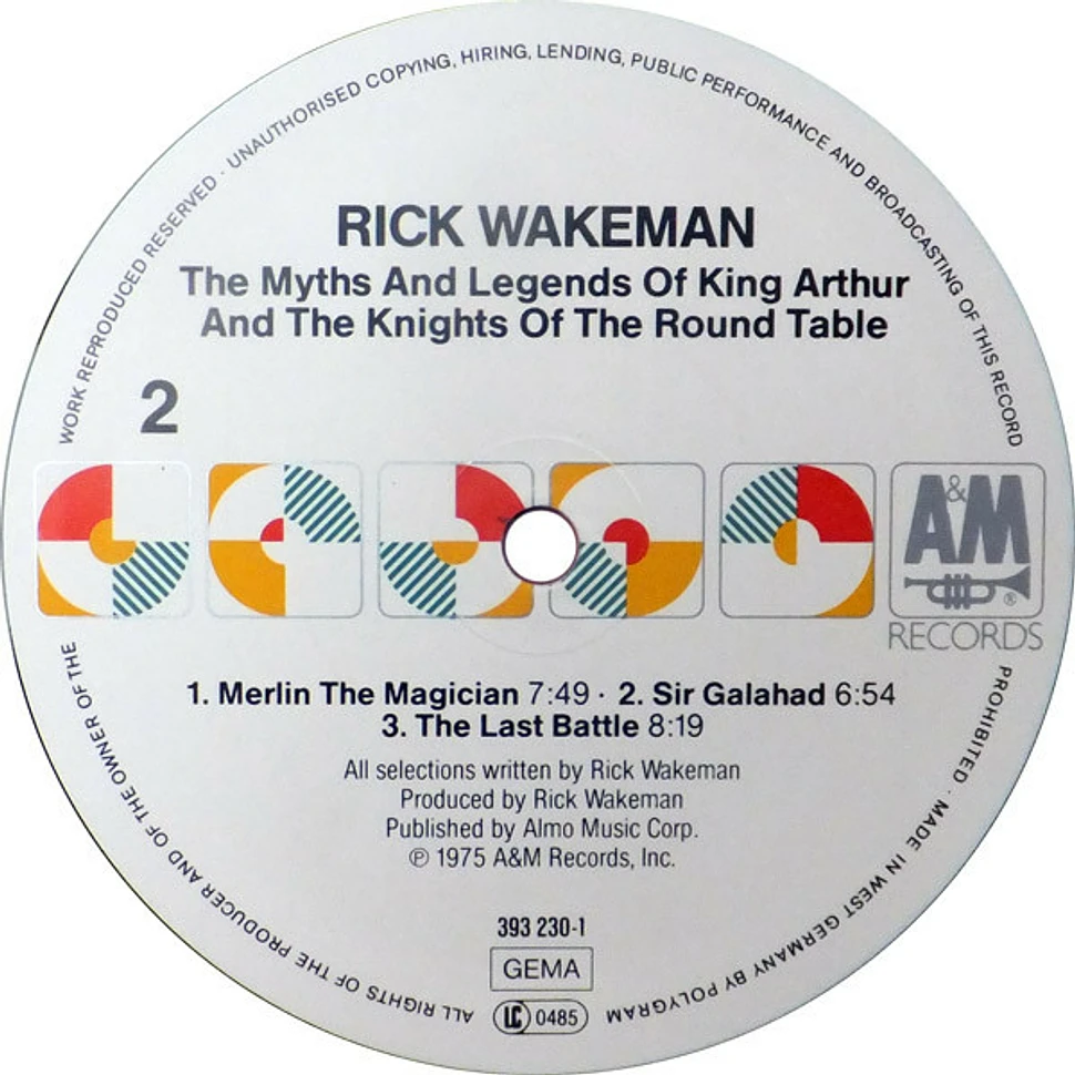 Rick Wakeman - The Myths And Legends Of King Arthur And The Knights Of ...