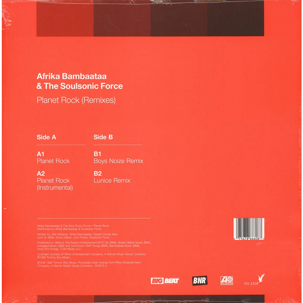 Afrika Bambaataa & Soulsonic Force - Planet Rock (Remixes) - Vinyl 12 ...