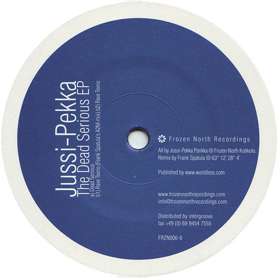 Jussi-Pekka Parikka - The Dead Serious EP - Vinyl 12" - 2006 - FI ...