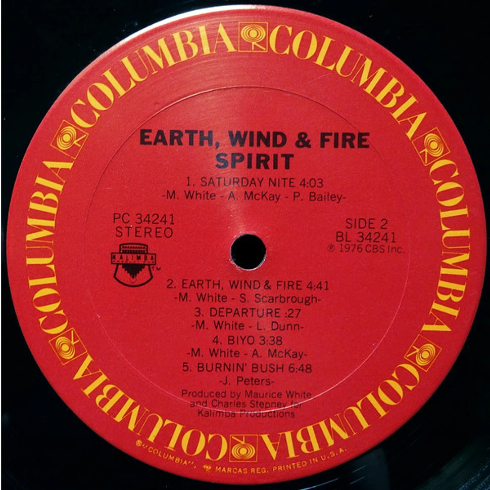 Earth, Wind & Fire - Spirit - Vinyl LP - 1976 - US - Original | HHV