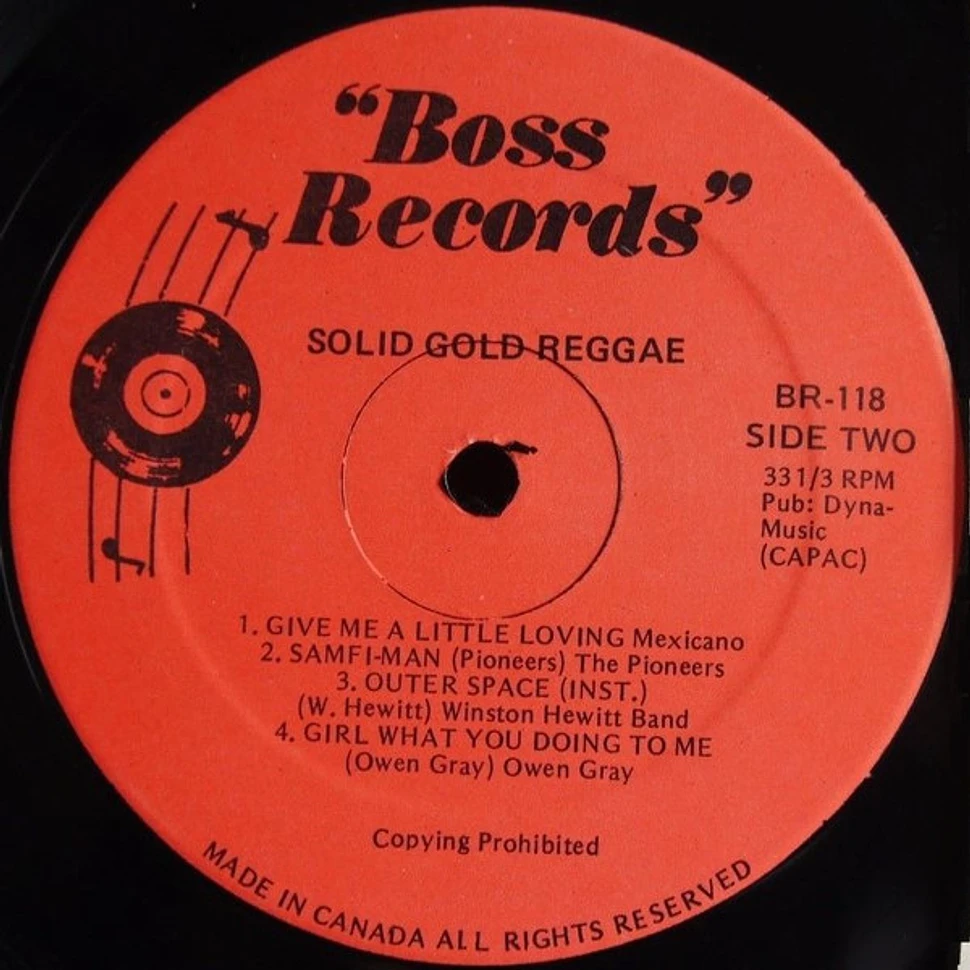 V.A. - Solid Gold Reggae - Vinyl LP - 1980 - CA - Original | HHV