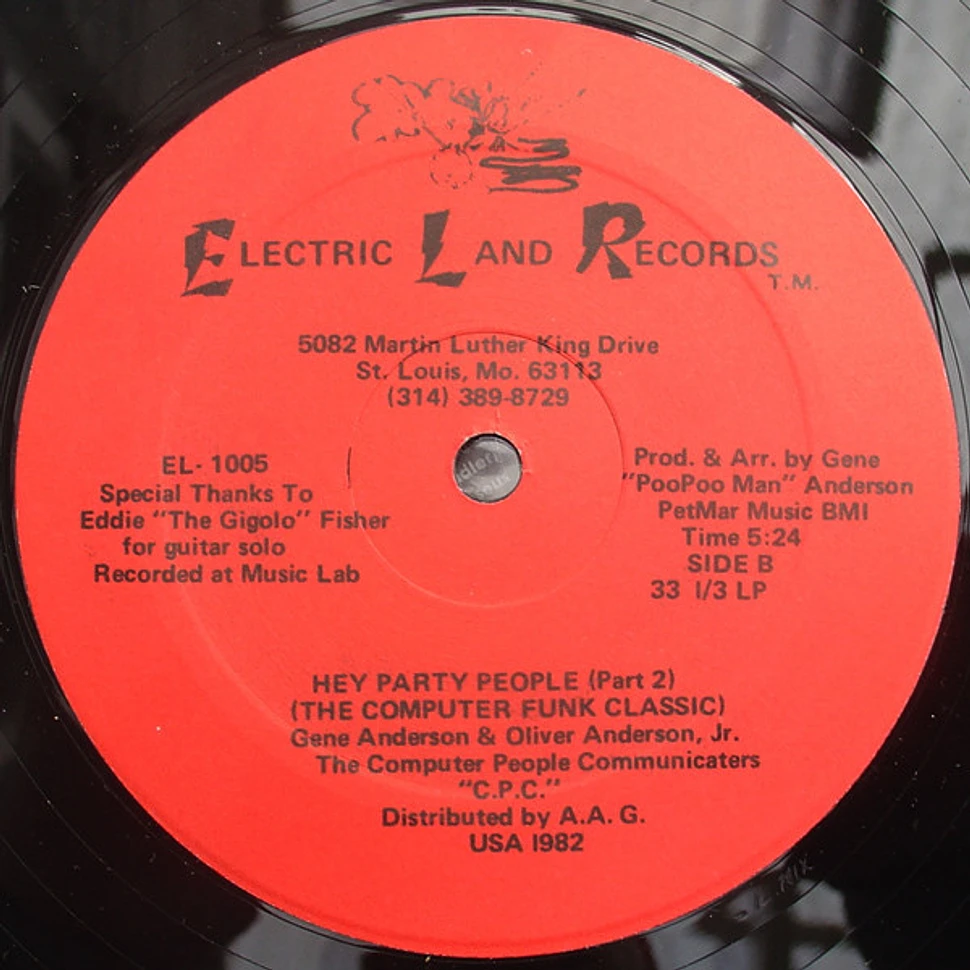 The Computer People Communicators - Hey Party People (The Computer Funk ...