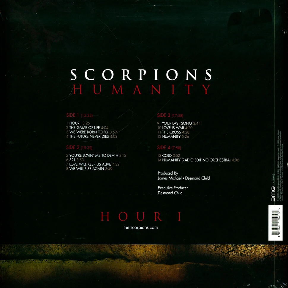 Scorpions - Humanity-Hour I Colored Vinyl Edition - Vinyl 2LP - 2023 - EU - Reissue | HHV