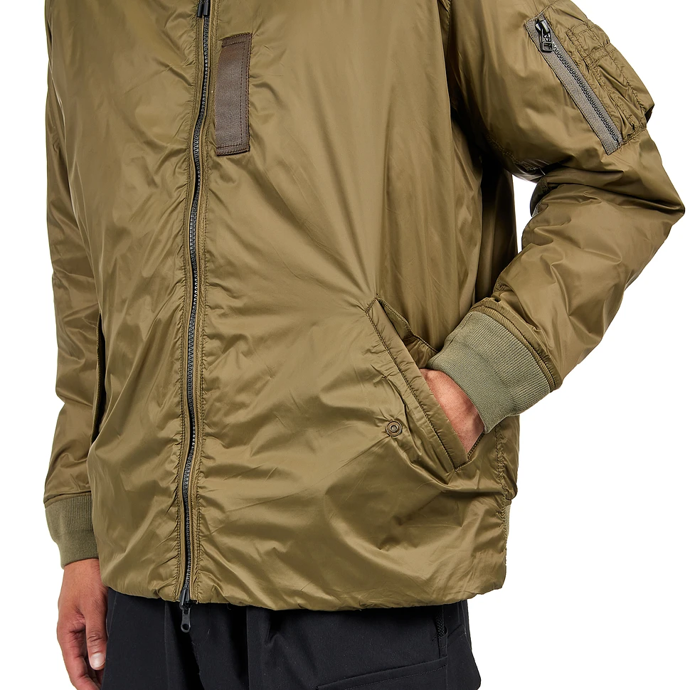 TAION x Beams - Reversible Ma-1 Type Inner Down Jacket (Olive / Beige ...