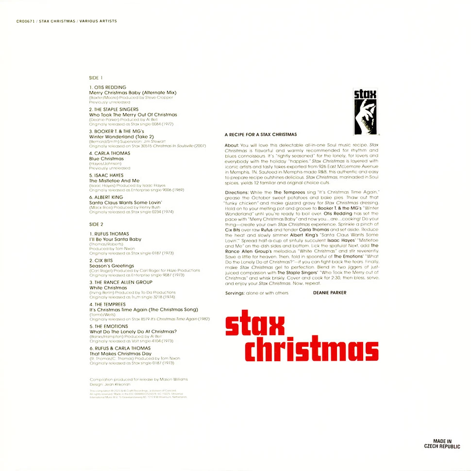 V.A. - Stax Christmas Remastered 2023 - Vinyl LP - 2023 - CZ - Original ...
