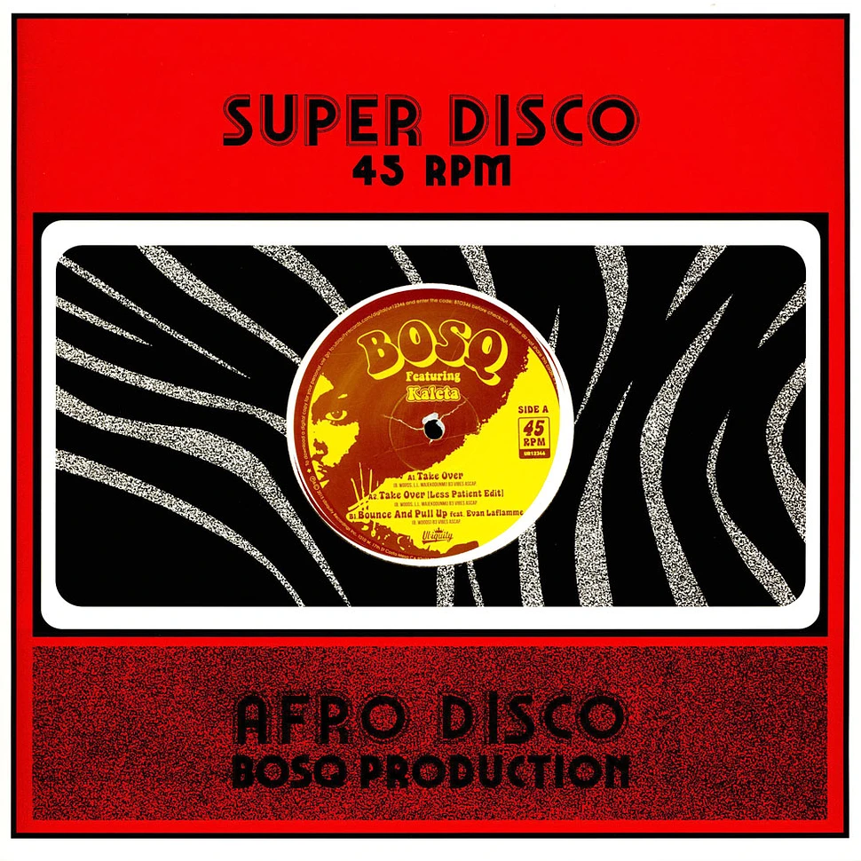 Bosq - Take Over / Bounce And Pull Up White Vinyl Edition - Vinyl 12 ...