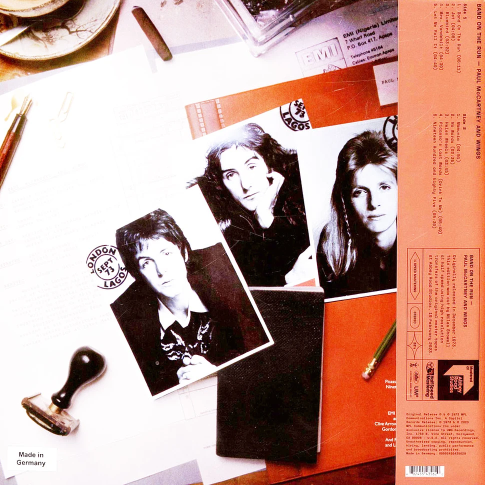 Paul McCartney & Wings - Band On The Run Limited 50th Anniversary ...