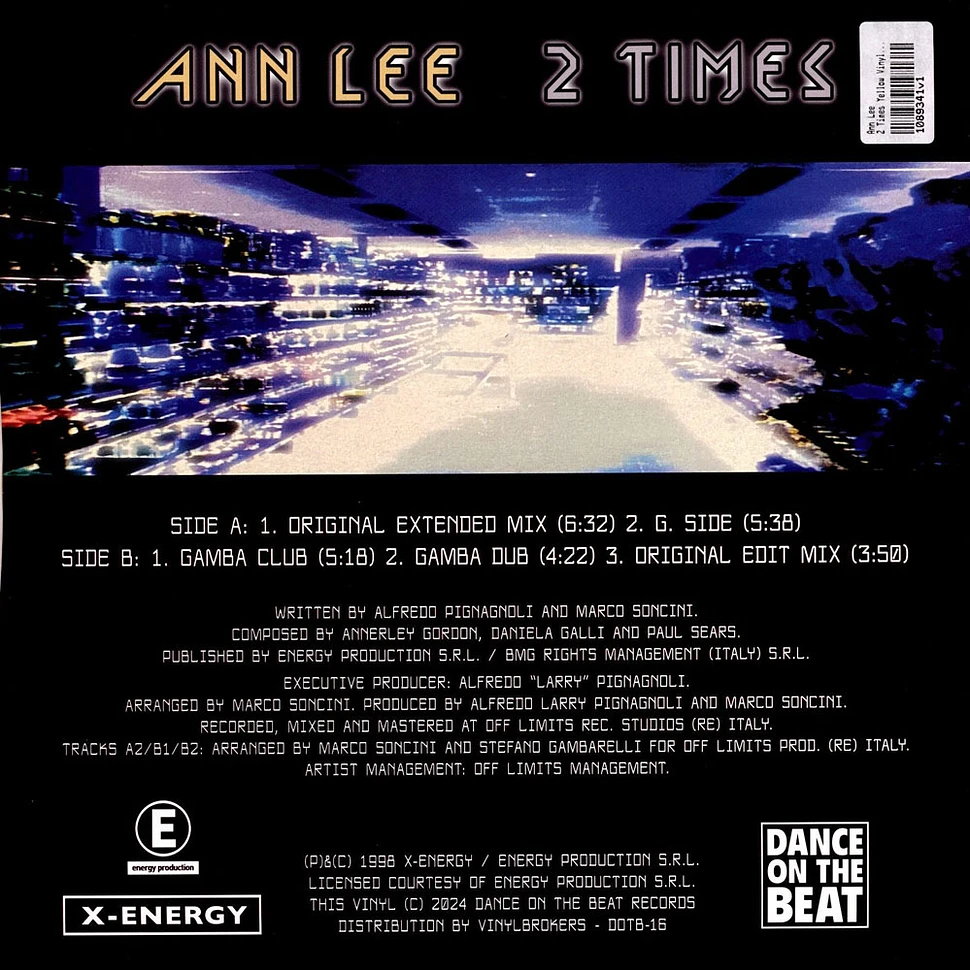 Ann Lee - 2 Times Yellow Vinyl Edtion - Vinyl 12" - 1998 - EU - Reissue ...