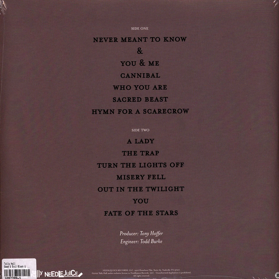 Tally Hall - Good & Evil Black & White Quad Vinyl Edition - Vinyl LP ...