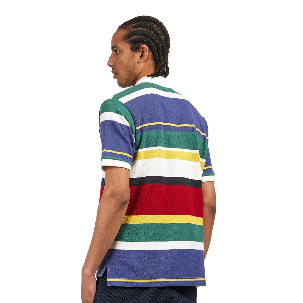 Beams Plus - Inlay Polo Stripe (White) | HHV