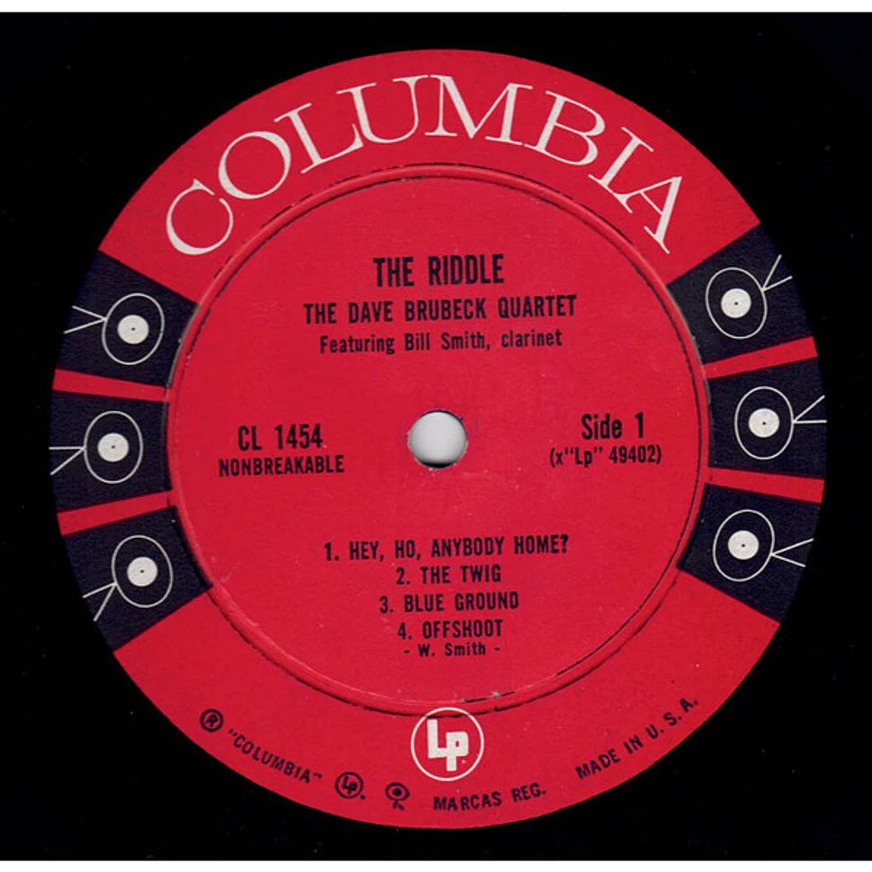 The Dave Brubeck Quartet - The Riddle - Vinyl LP - 1960 - US - Original ...