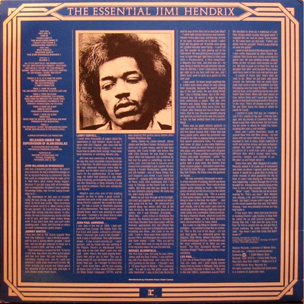 Jimi Hendrix - The Essential Jimi Hendrix Volume Two - Vinyl LP - 1979 ...