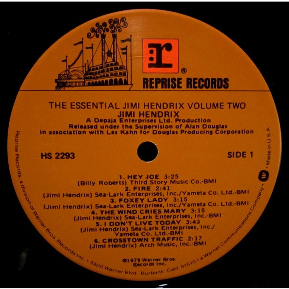 Jimi Hendrix - The Essential Jimi Hendrix Volume Two - Vinyl LP - 1979 ...