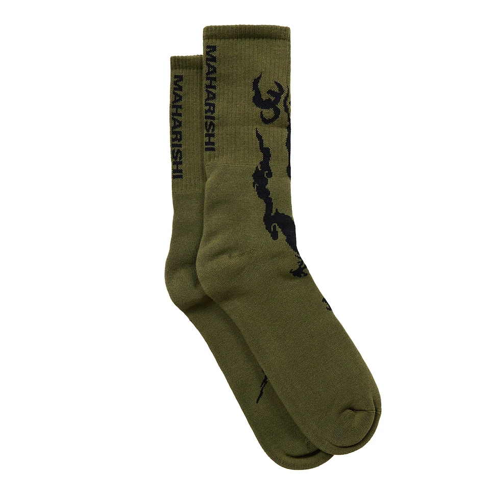 Maharishi - Bonsai Dragon Sport Socks 3 Pack (Style:) | HHV