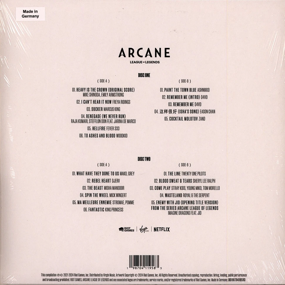 V.A. - OST Arcane League Of Legends: Season 2 Marbled Vinyl Edition ...