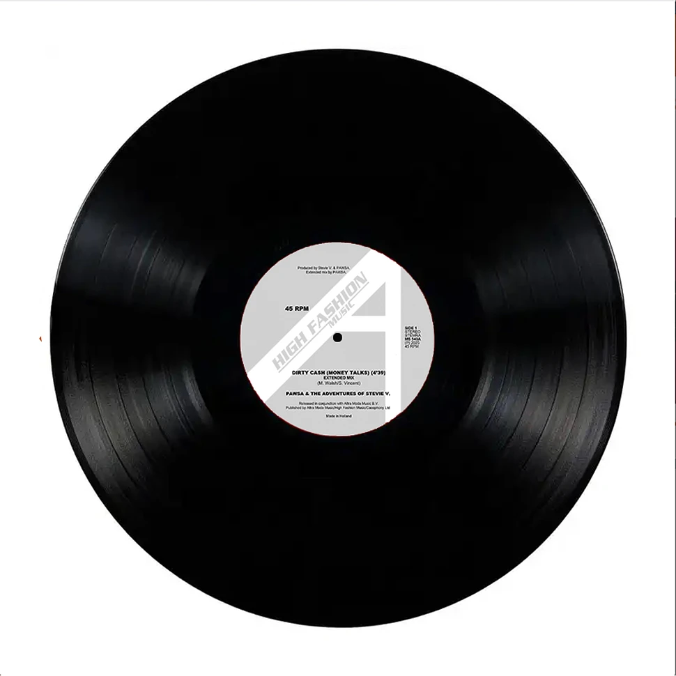 PAWSA & Adventures Of Stevie V - Dirty Cash (Money Talks) Black Vinyl ...