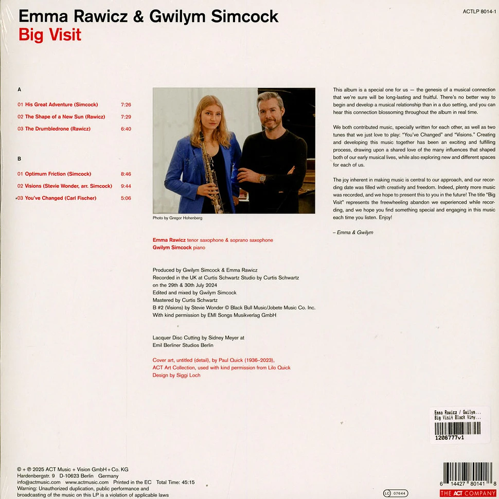 Emma Rawicz / Gwilym Simcock - Big Visit Black Vinyl Edition - Vinyl LP ...