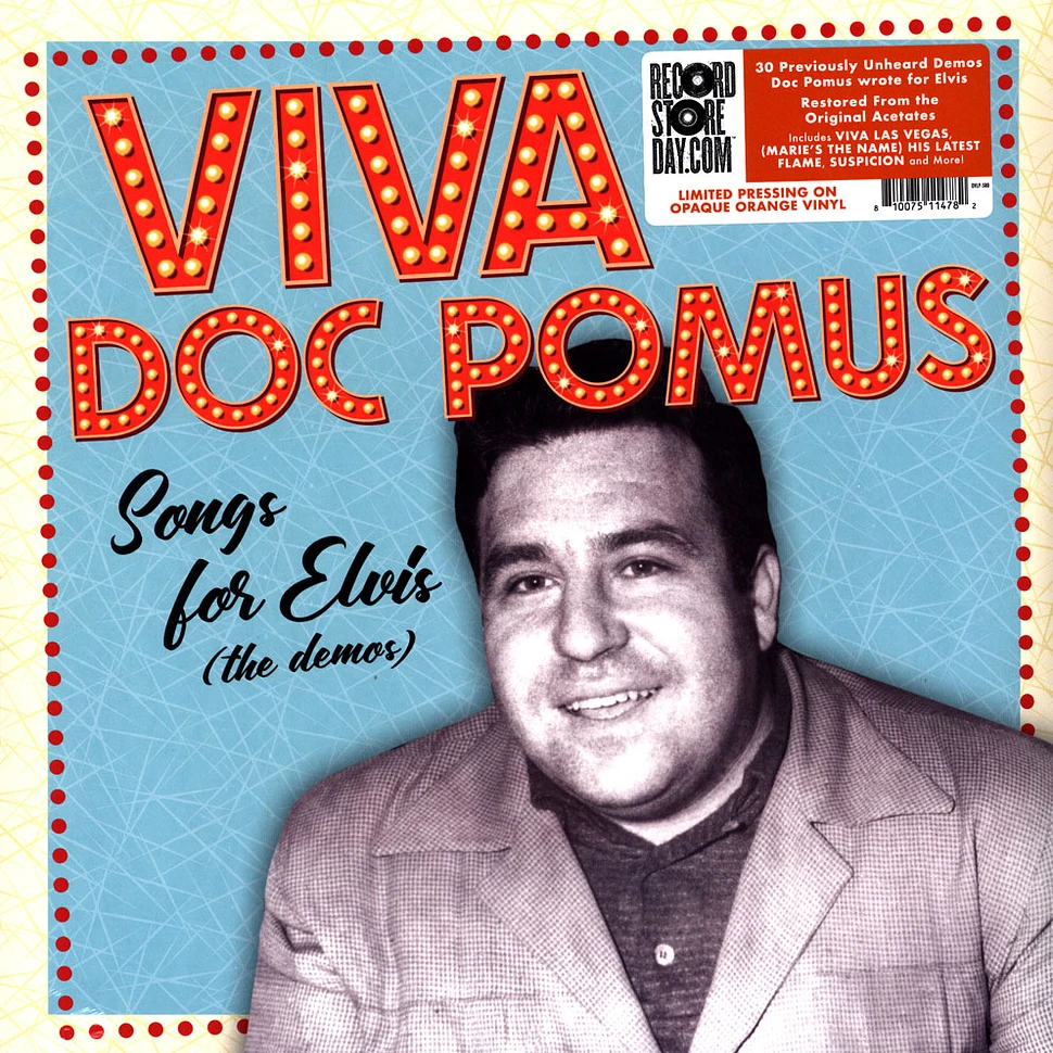 Doc Pomus - Viva Doc Pomus: Songs For Elvis The Demos Record Store Day 2025 Edition - Vinyl 2LP ...