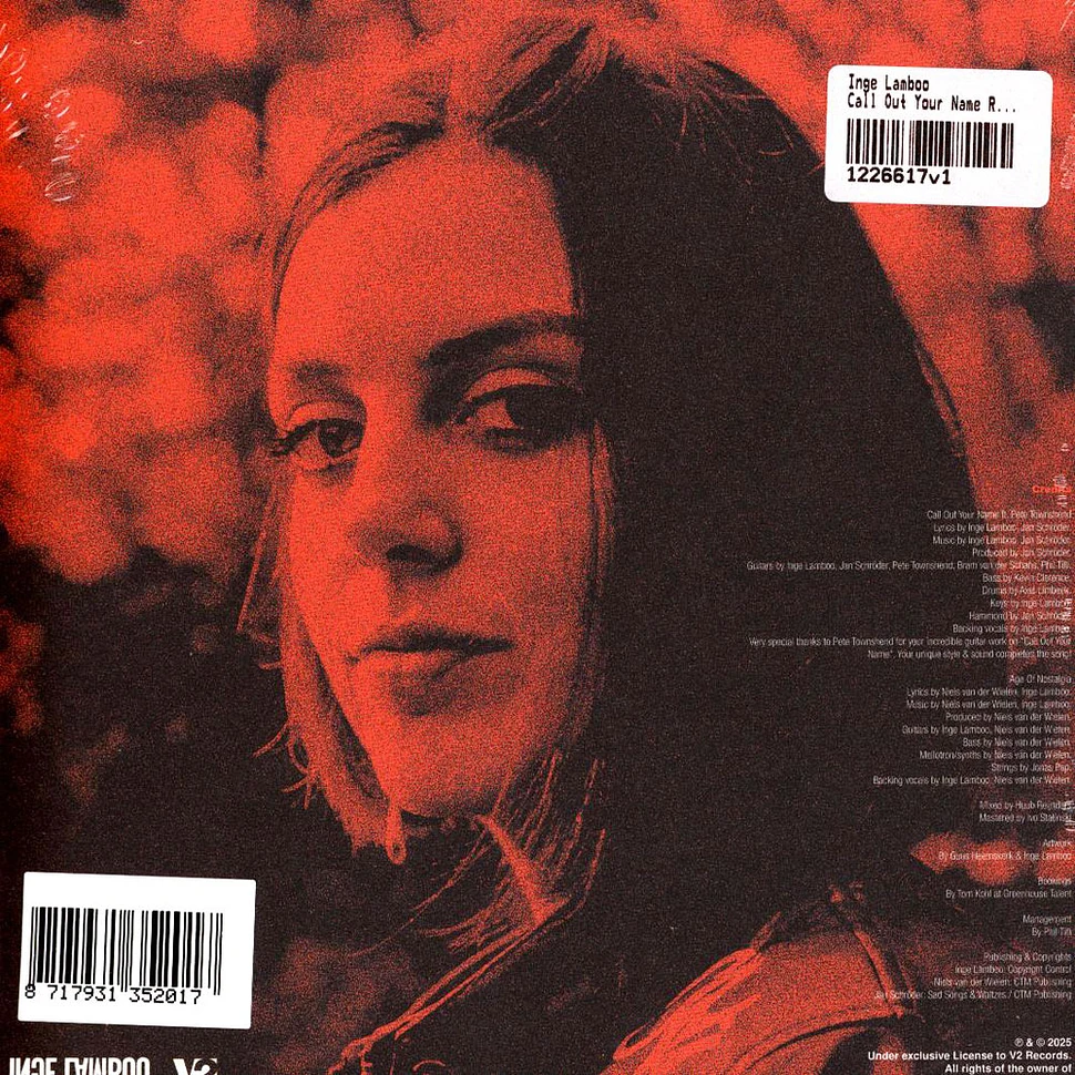 Inge Lamboo - Call Out Your Name Record Store Day 2025 Edition - Vinyl ...