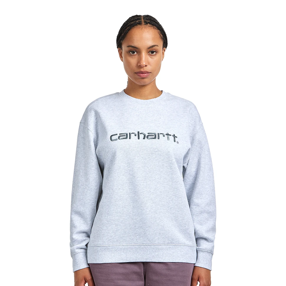 Carhartt WIP - W' Carhartt Sweat (Ash Heather / Citadel) | HHV