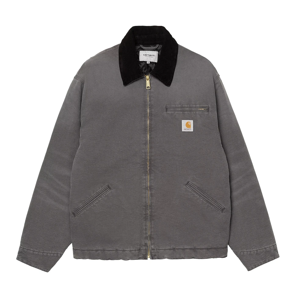 Carhartt WIP - OG Detroit Jacket "Dearborn" Canvas, 12 oz (Graphite ...