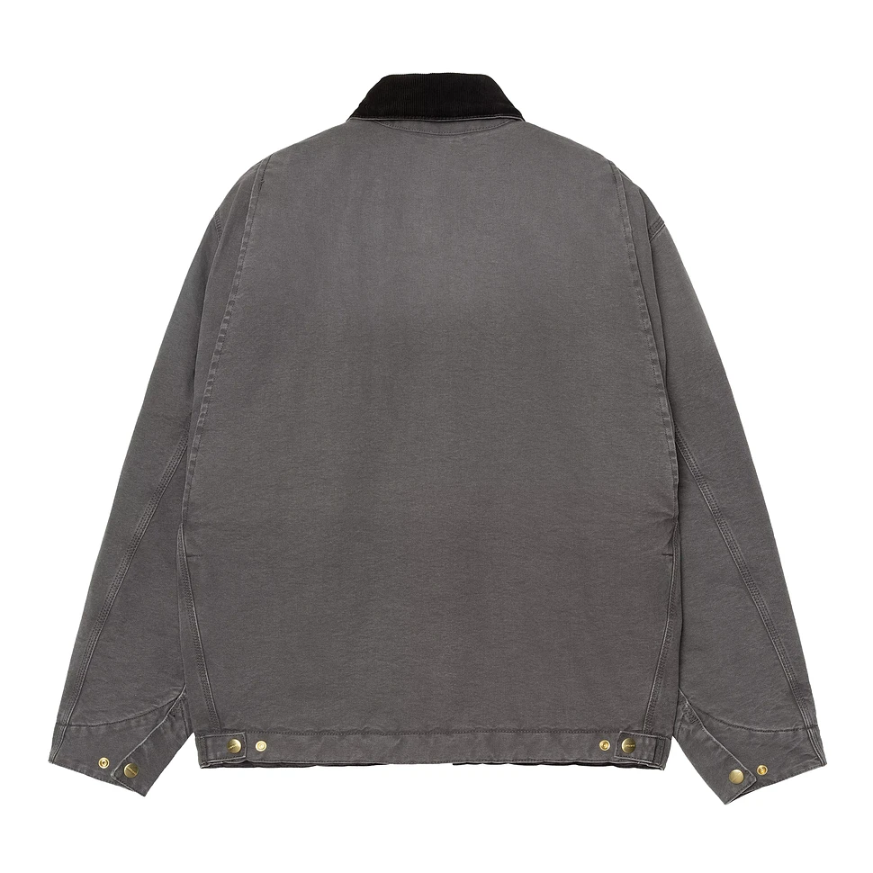 Carhartt WIP - OG Detroit Jacket "Dearborn" Canvas, 12 oz (Graphite ...