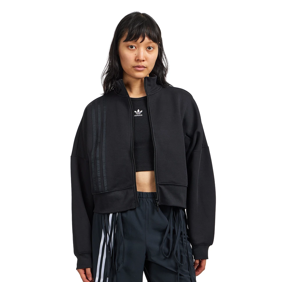 adidas - Off Placed 3-Stripes Zip Up (Black) | HHV