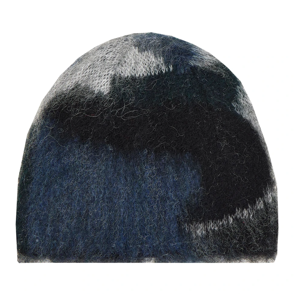 and wander - Mix Color Shaggy Knit Cap (Black Mix) | HHV