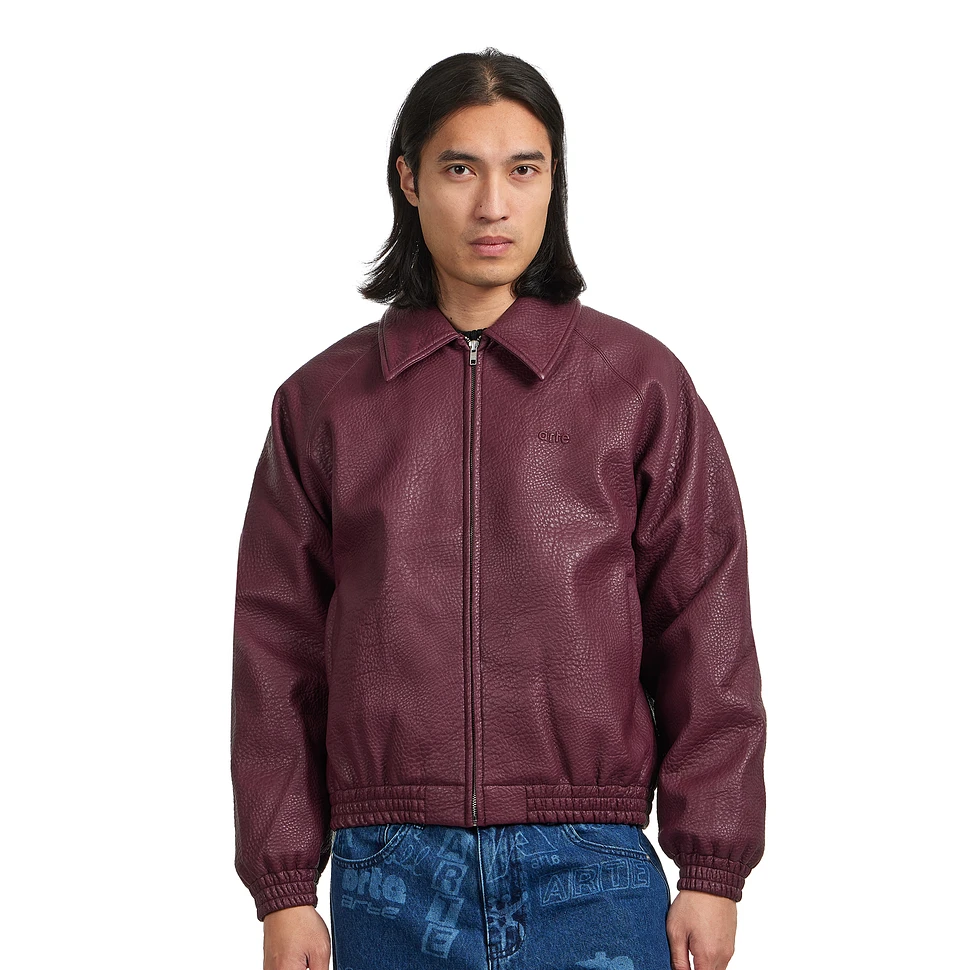 Arte Antwerp - Basic Leather Jacket (Bordeaux) | HHV