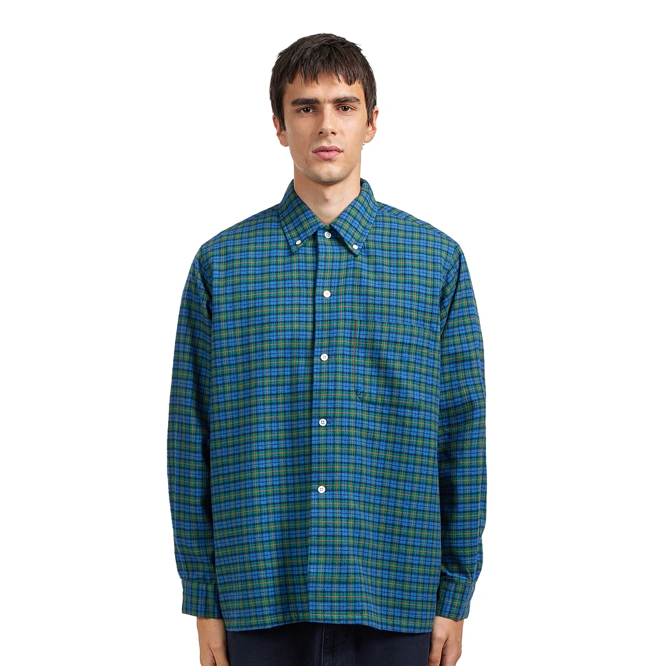 Beams Plus - Open B.D. Dobby Plaid (Blue Plaid) | HHV