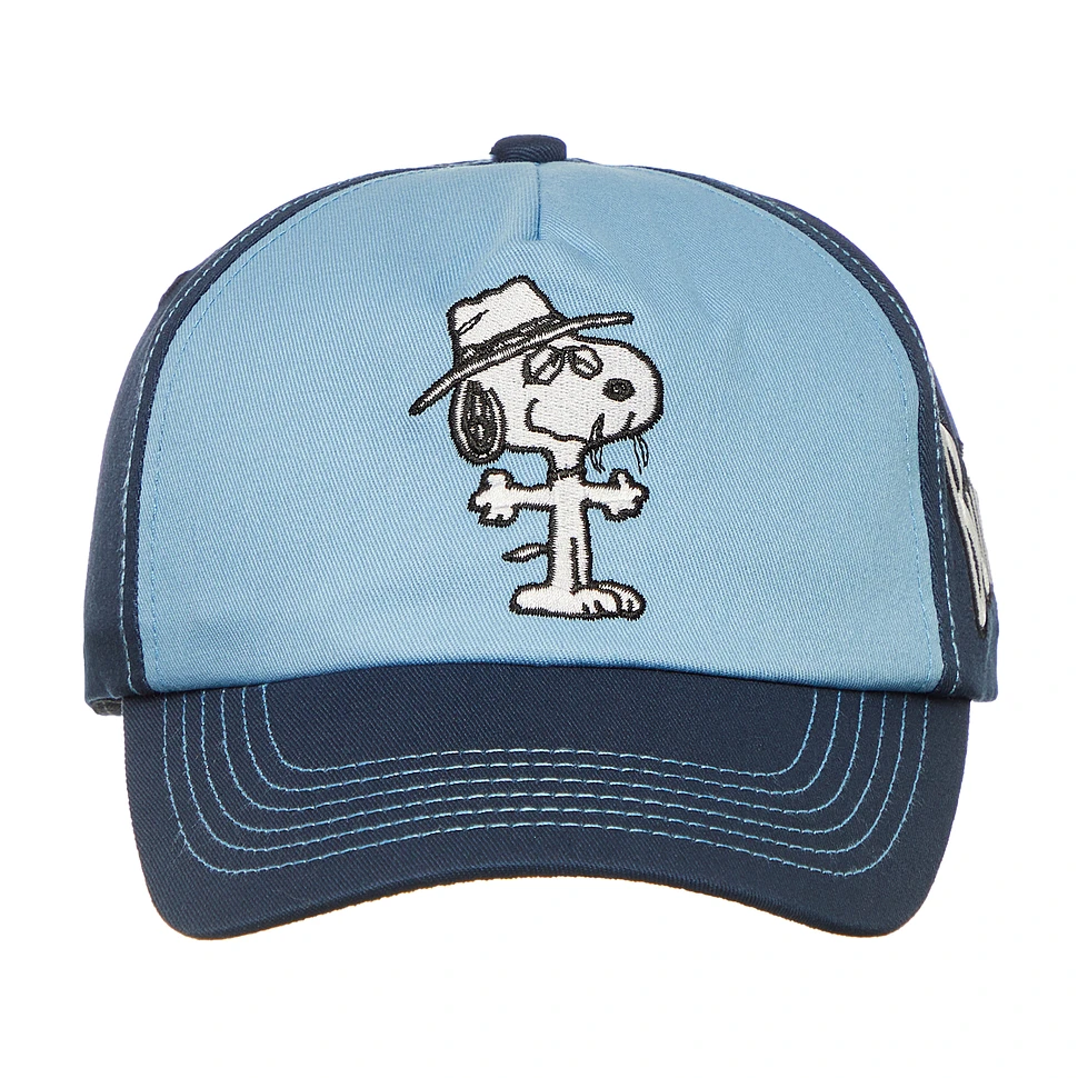 Butter Goods x Peanuts - Spike 5 Panel Cap (Navy / Light Blue) | HHV
