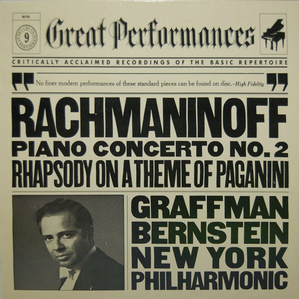 Sergei Vasilyevich Rachmaninoff - Gary Graffman, Leonard Bernstein, New ...