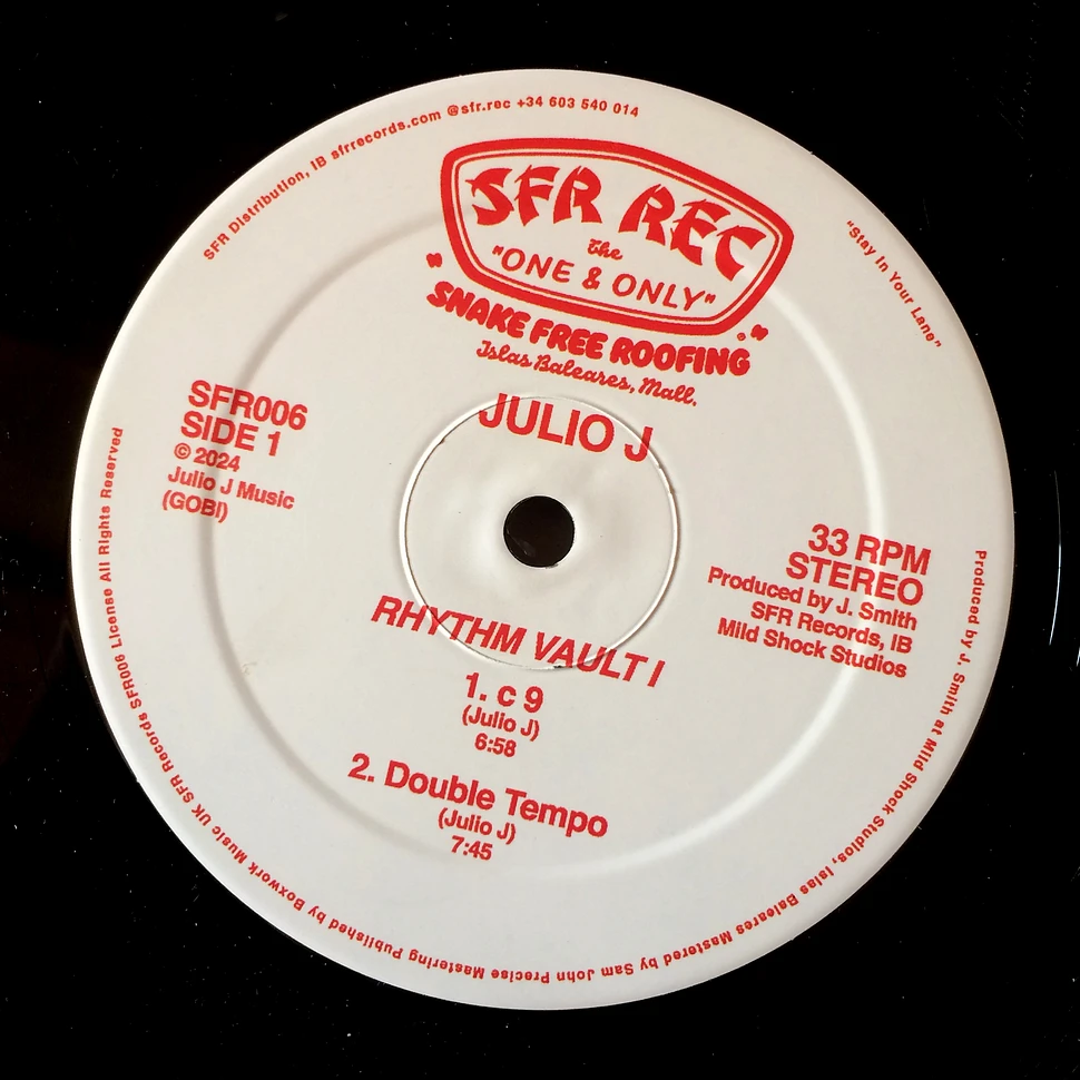 Julio J - Rhythm Vault I EP - Vinyl 12" - 2022 - EU - Original | HHV