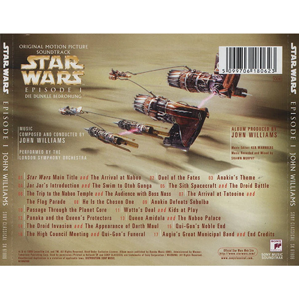John Williams - OST Star Wars - Episode I: Die Dunkle Bedrohung - CD ...