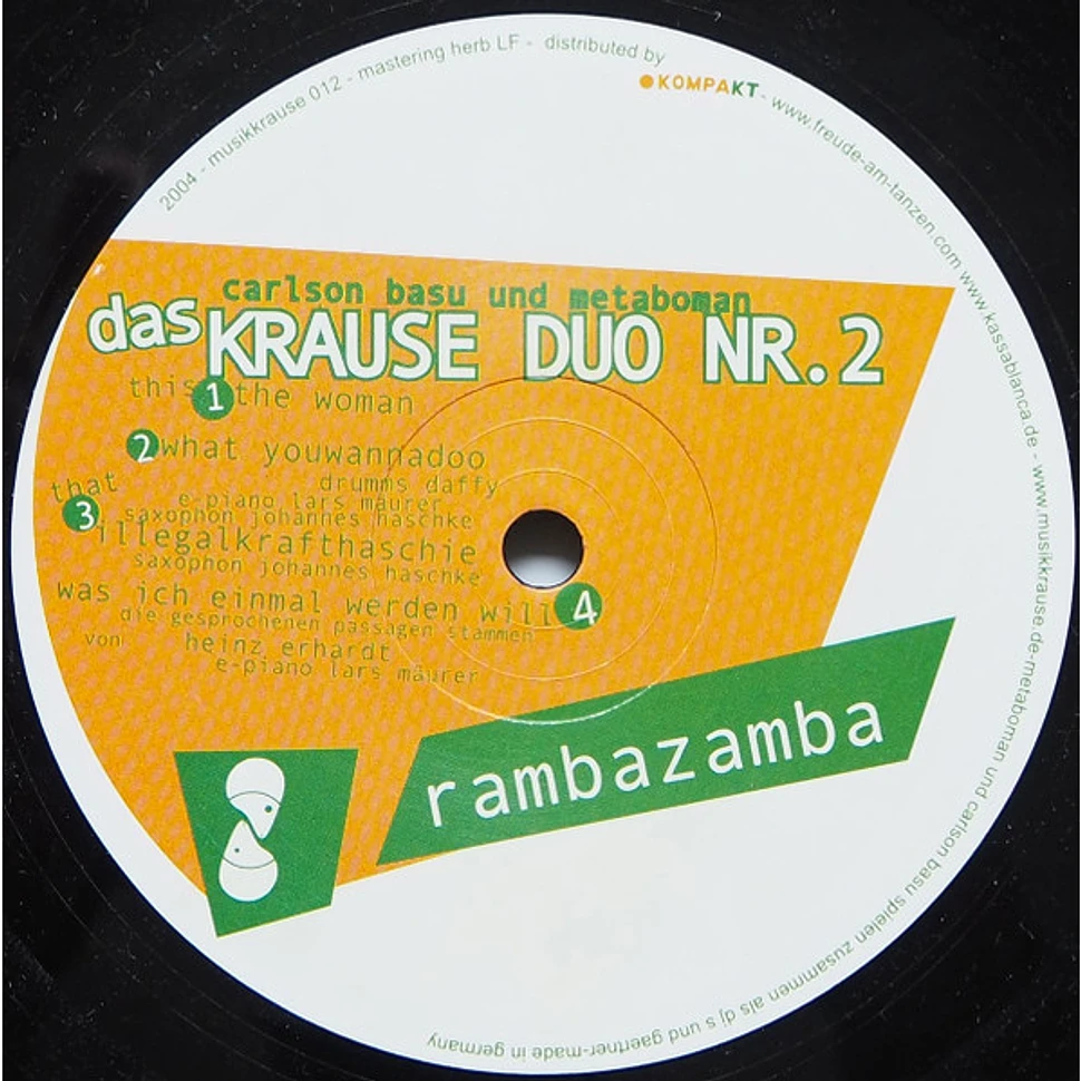 Das Krause Duo - Rambazamba - Vinyl 33 ⅓ RPM - 2004 - DE - Original | HHV