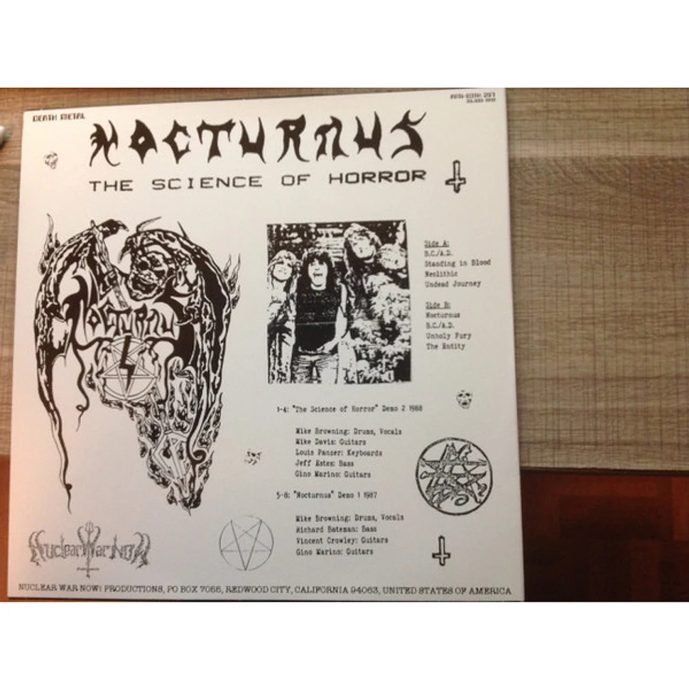 Nocturnus - The Science Of Horror - Vinyl LP - 2004 - US - Reissue | HHV