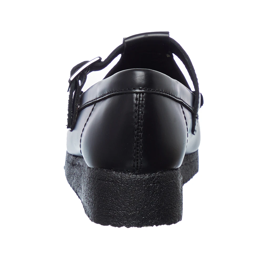 Clarks Originals - Wallabee T Bar (Black Hi Shine Leather) | HHV