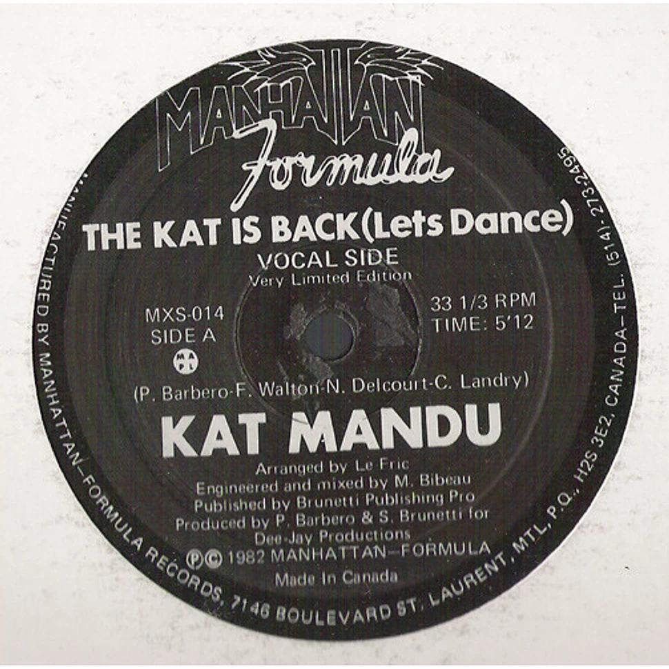 Kat Mandu - The Kat Is Back (Let's Dance) - Vinyl 12" - 1982 - CA ...